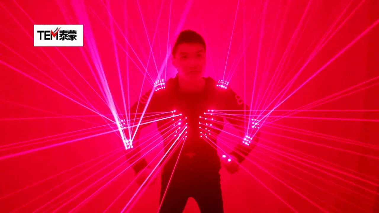 Free Shipping Red Laser Waistcoat LED Clothes, Laser Suits, 650nm Laser ...