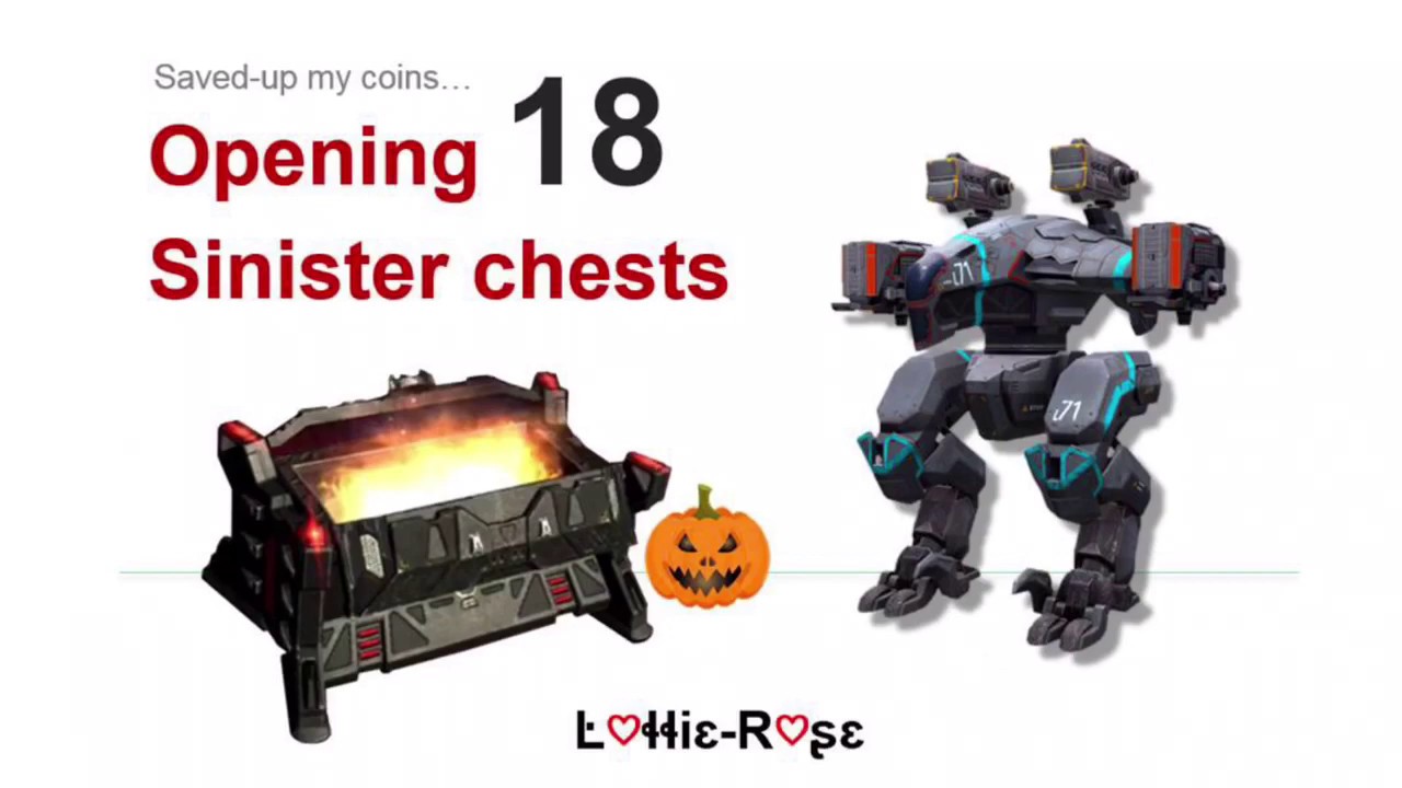 18 sinister chests | War Robots | WR | Ravens - YouTube