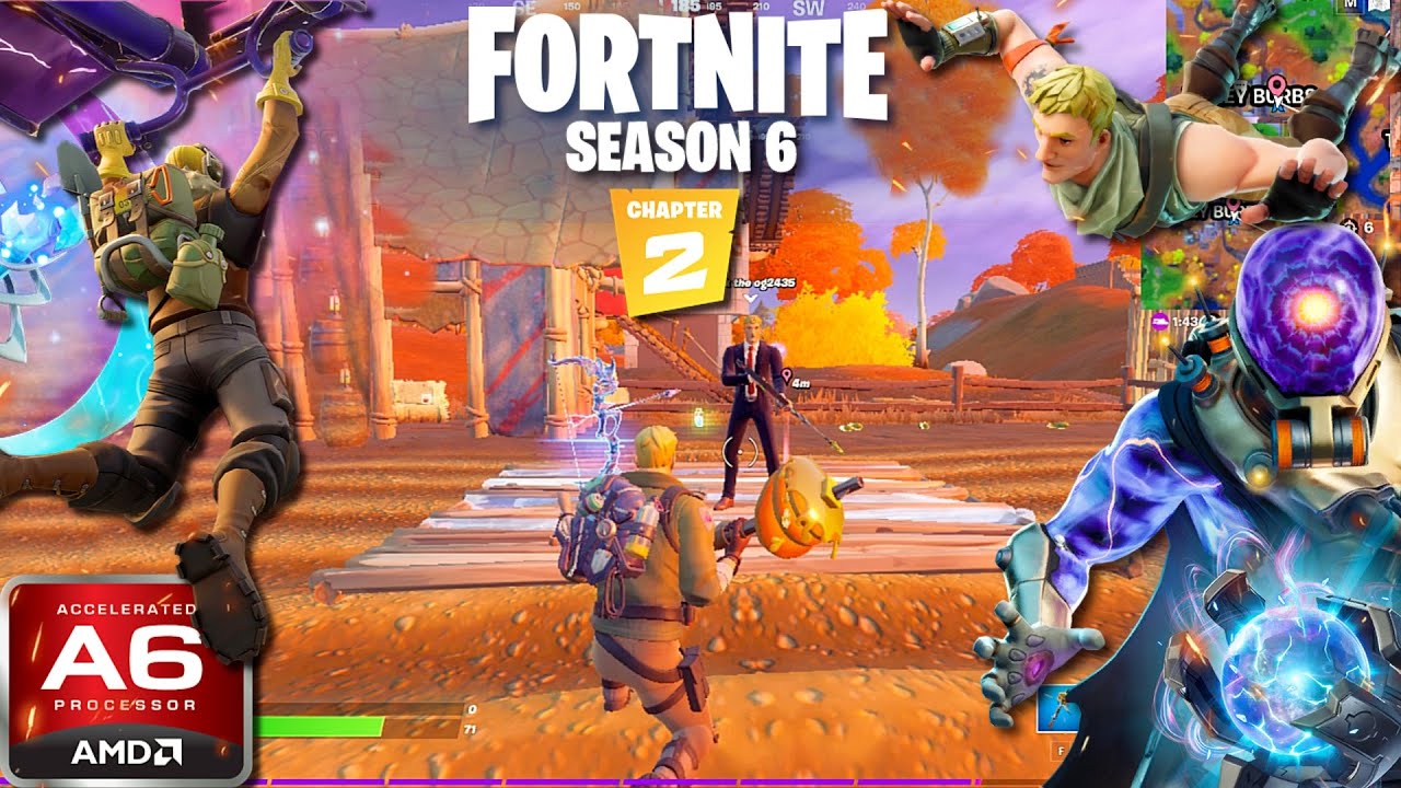Fortnite Chapter 2 Season 6 (AMD A6, Radeon R4 Graphics) Low End PC ...