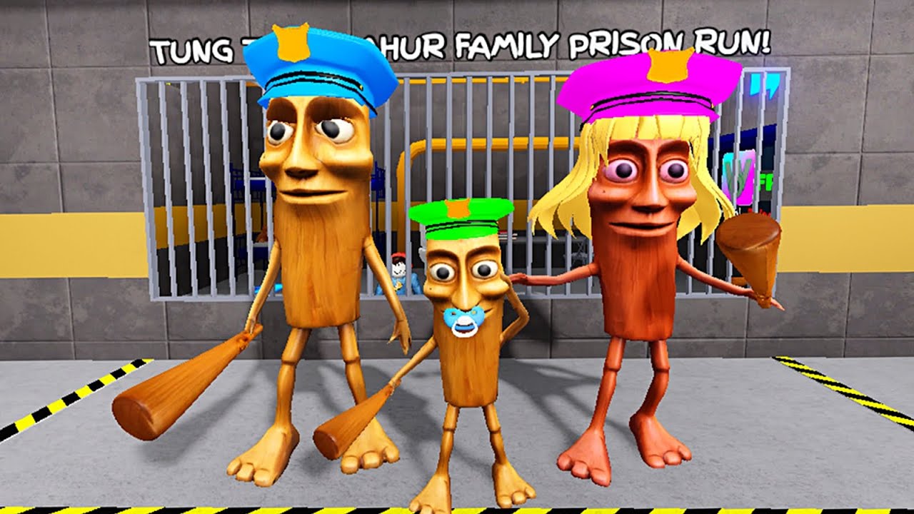 Tung Tung Sahur Family Prison Run! (obby) - Full Gameplay ∣ NO ...