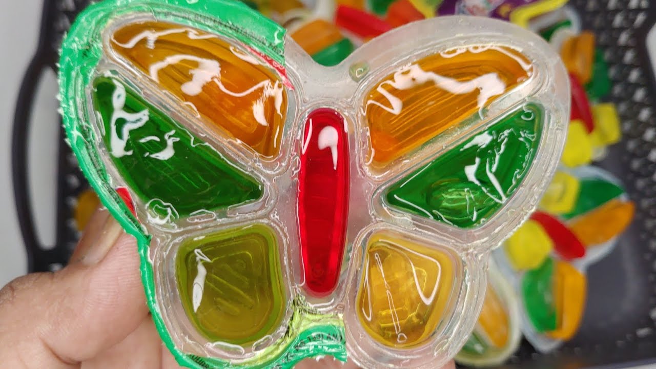Very yummy Colourful butterfly jelly - YouTube