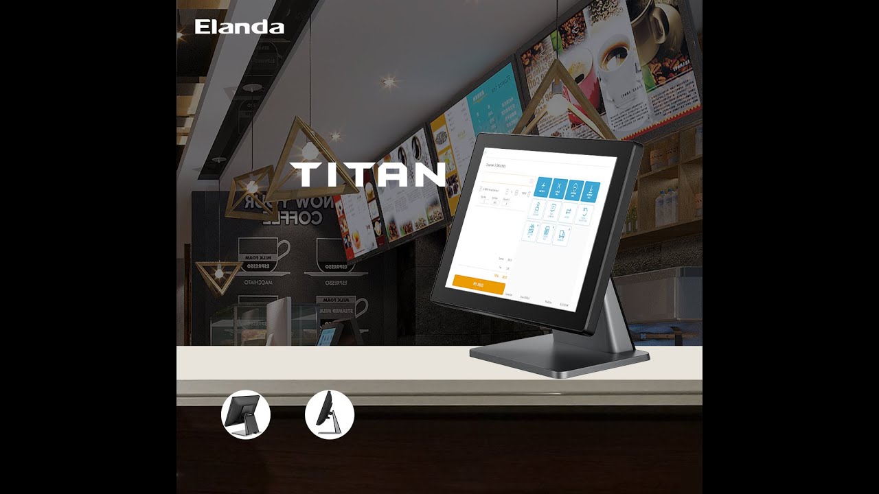 15" Fan-free Aluminum Windows POS Terminal for efficient operation and ...