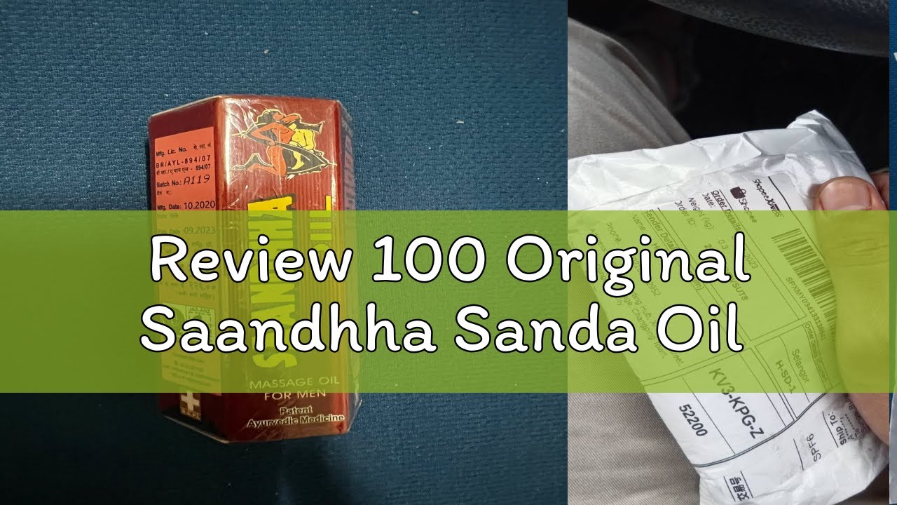 Review 100 Original Saandhha Sanda Oil - YouTube