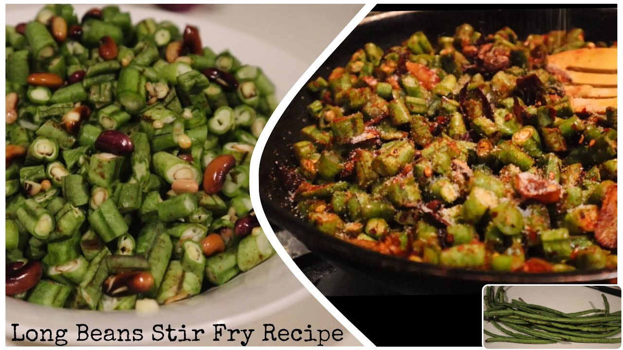 Long Beans Stir Fry Recipe | Achinga Payar Mezhukkupuratti | Kerala ...