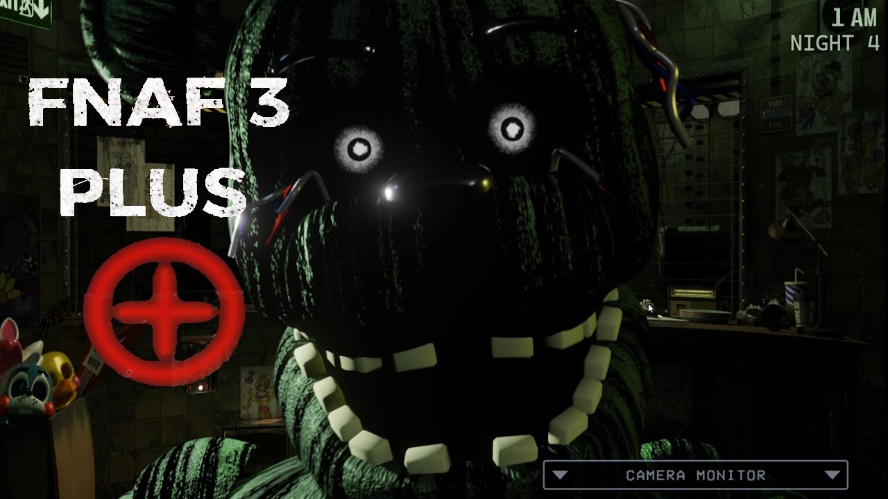 FNAF 3 Plus Full SHOWCASE Night 1-6 Nightmare + ALL ENDINGS - YouTube