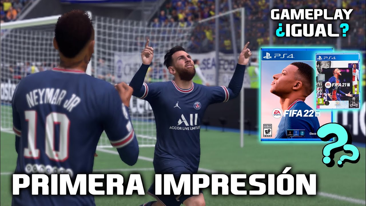 ¡ASÍ ES EL GAMEPLAY DE FIFA 22 EN PS4! 🧐 *DIFERENCIAS CON EFOOTBALL ...