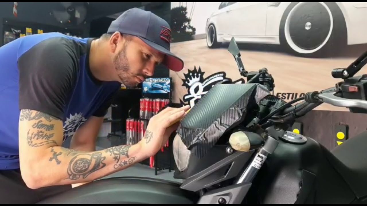 XTZ PRETO FOSCO | ESTILO GRINGO ENVELOPAMENTO | BIKE WRAP - YouTube