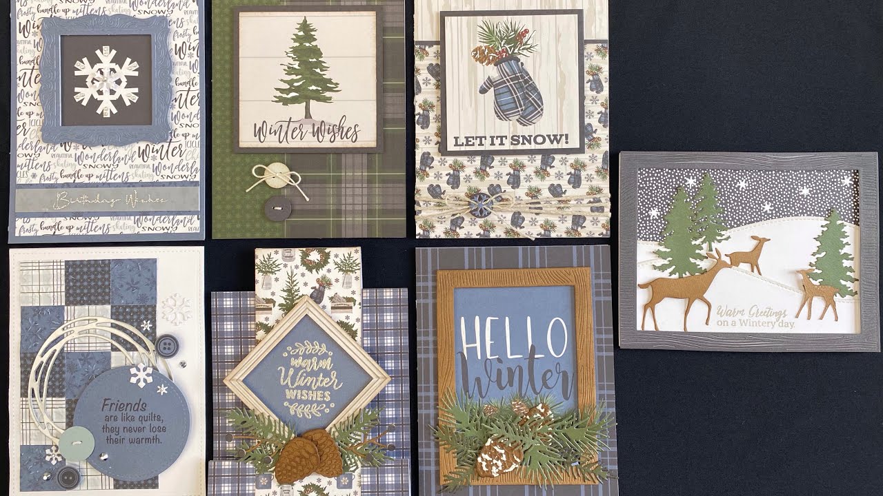 Welcome Winter Card Class - YouTube