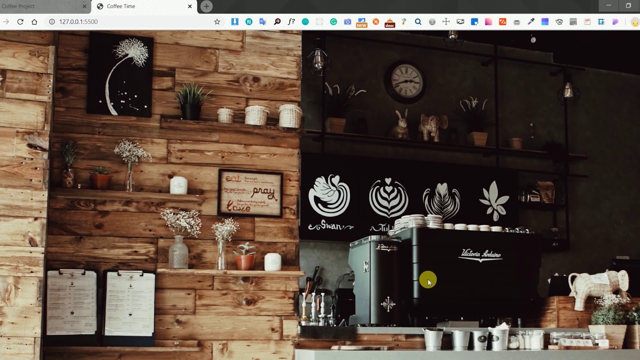 Bootstrap Website | Web design | Coffee Shop Website | Website Design ...
