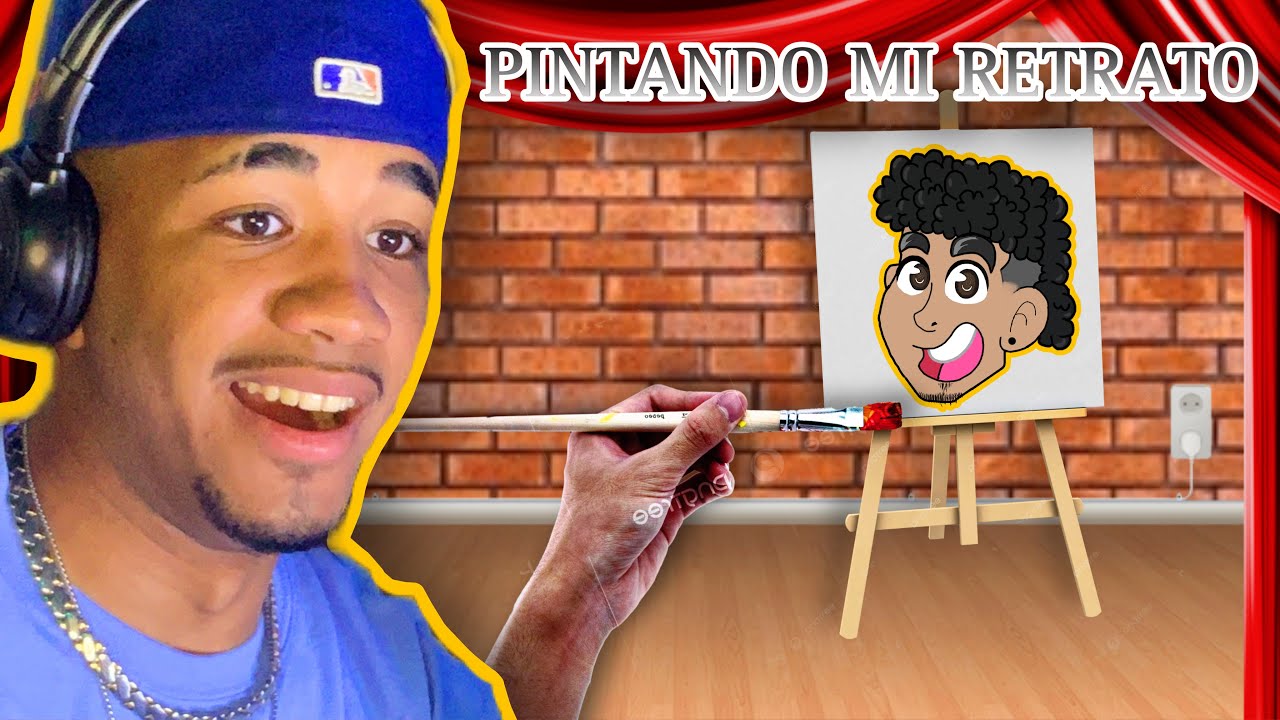 Pintando mi retrato a mano 🏻 - YouTube