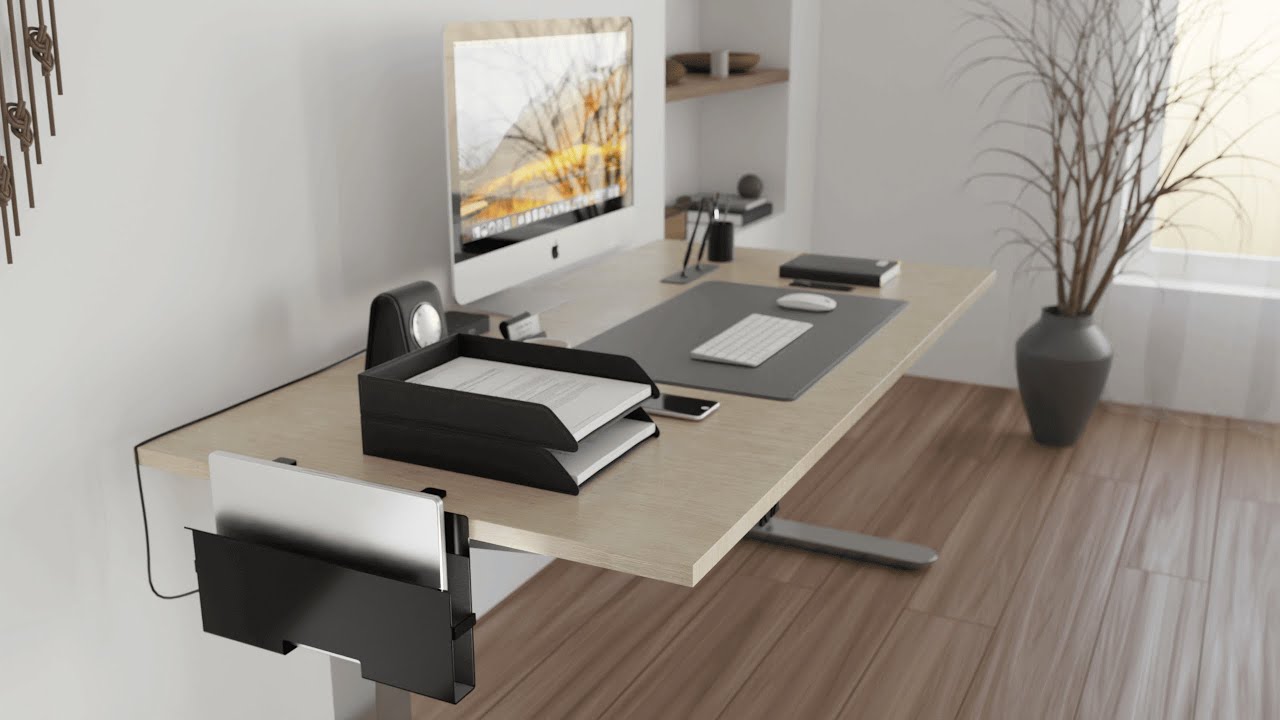 Vertical Laptop Organizer for Your Desk - YouTube