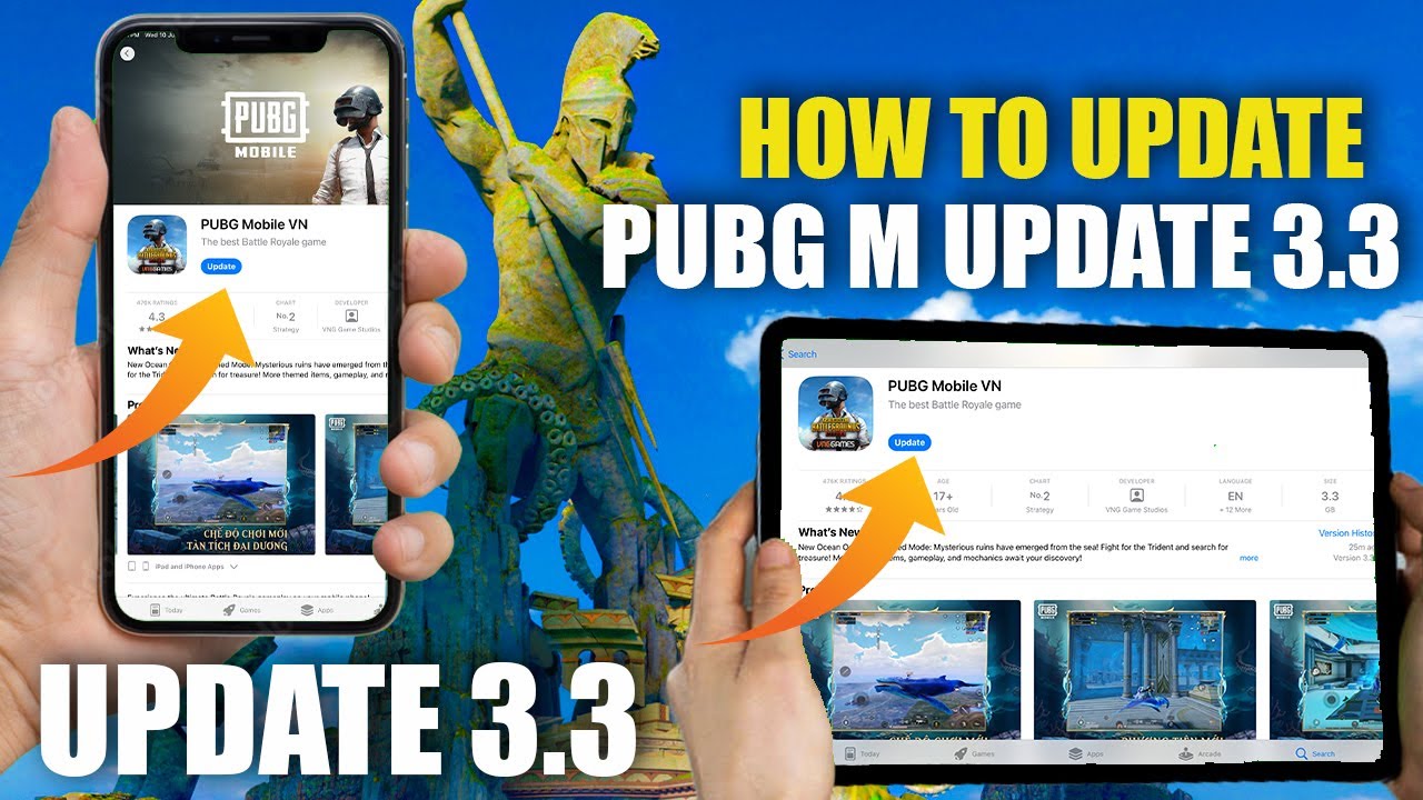 How To Update Update 3.3 Ios IPhone & Ipad Pubg Mobile 3.3 Version ...