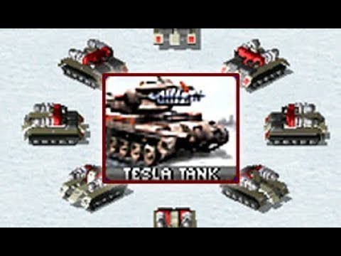 Red Alert 2: Yuri's Revenge - Testing Tesla Tanks - YouTube