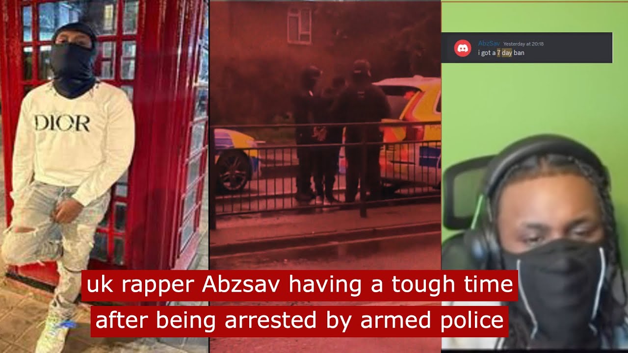 uk rapper Abzsav is having a tough time after being arrested by armed ...