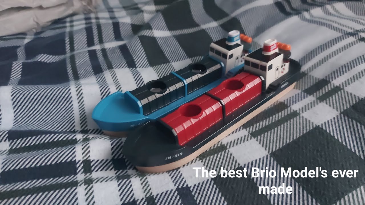 My unboxing review Video on Brio cargo ship - YouTube