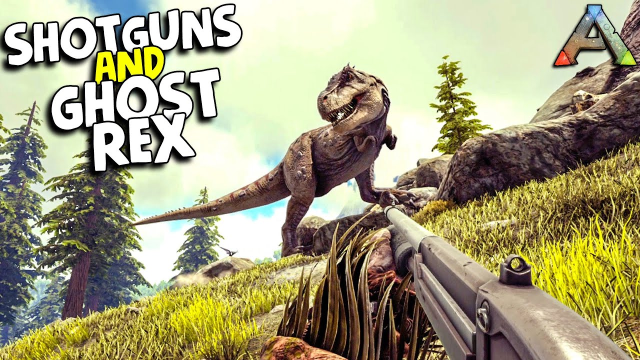 SHOTGUNS and GHOST REX in Ark Survival Evolved (2022) - YouTube