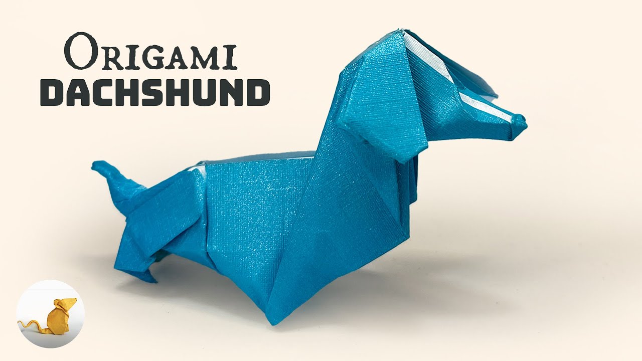 How to make Origami Dachshund easy | paper dog simple - YouTube