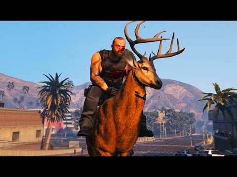 GTA 5 RIDABLE DEER MOD! - YouTube