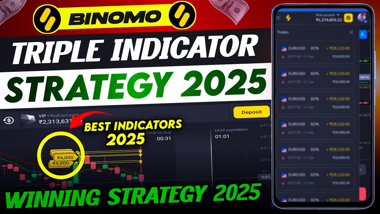 Binomo Triple Indicator Strategy 2025 | Binomo Best Winning Strategy 2025 | Works in Mobile📱 ...