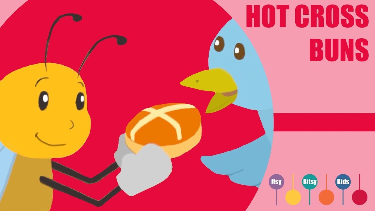 Hot Cross Buns | Nursery Rhymes | ItsyBitsyKids - ItsyBitsyKids - YouTube