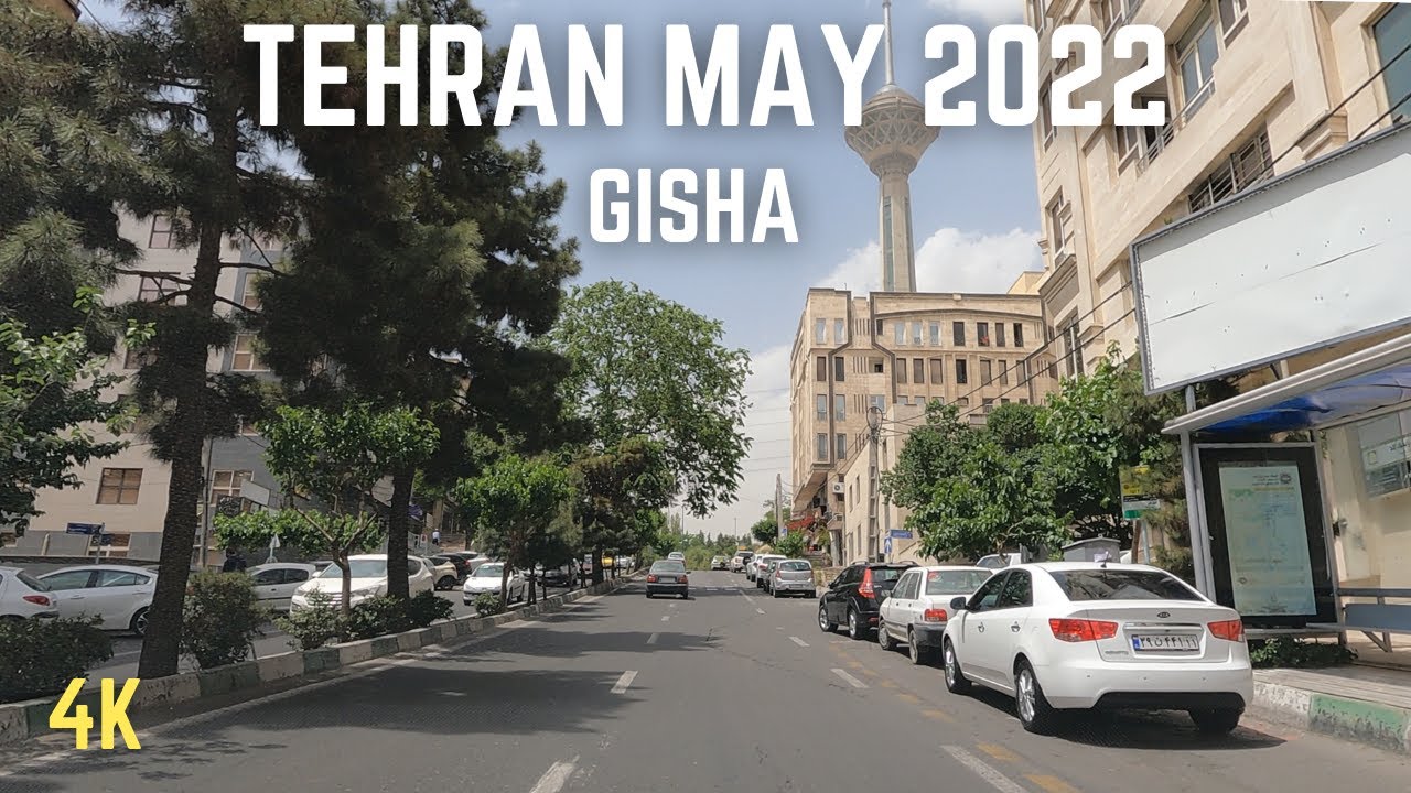 TEHRAN SPRING 2022 [4K] - Gisha Street to Chamran Highway (خیابان گیشا ...
