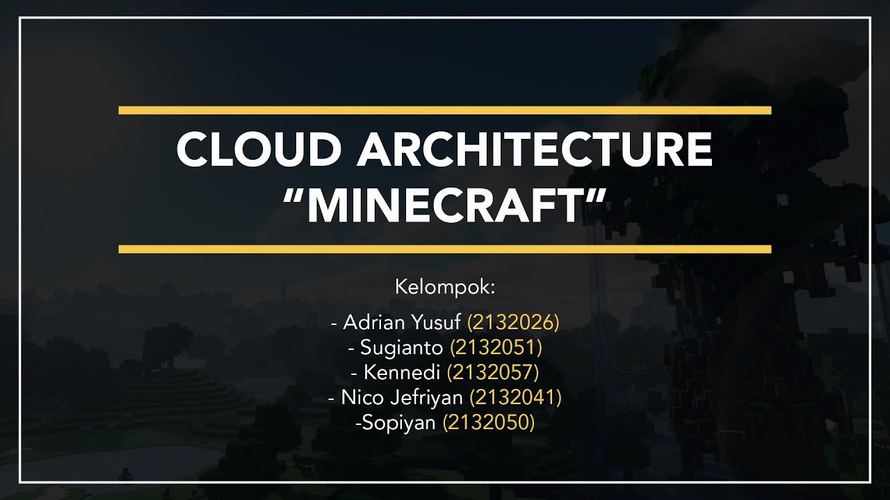 KOMPUTASI AWAN "CLOUD ARCHITECTURE MINECRAFT" - YouTube