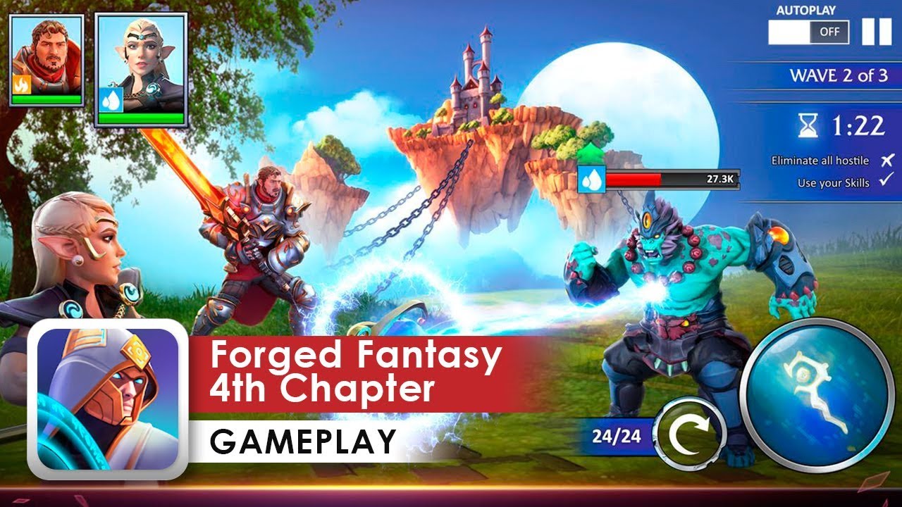 Forged Fantasy Gameplay HD (iOS & Android) 4th Chapter and a bit of PvP ...