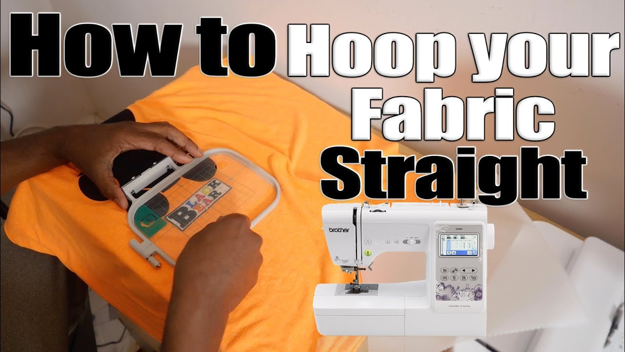 How to hoop your fabric straight - YouTube