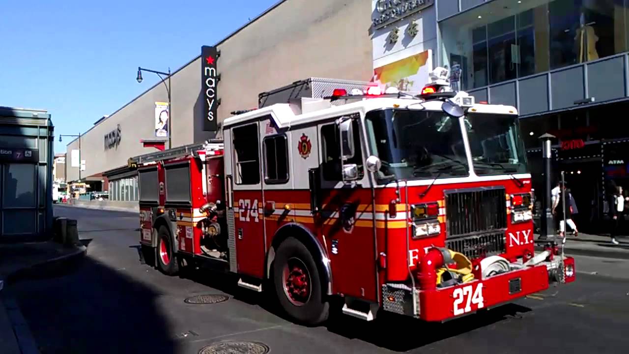 FDNY engine 274 responding - YouTube