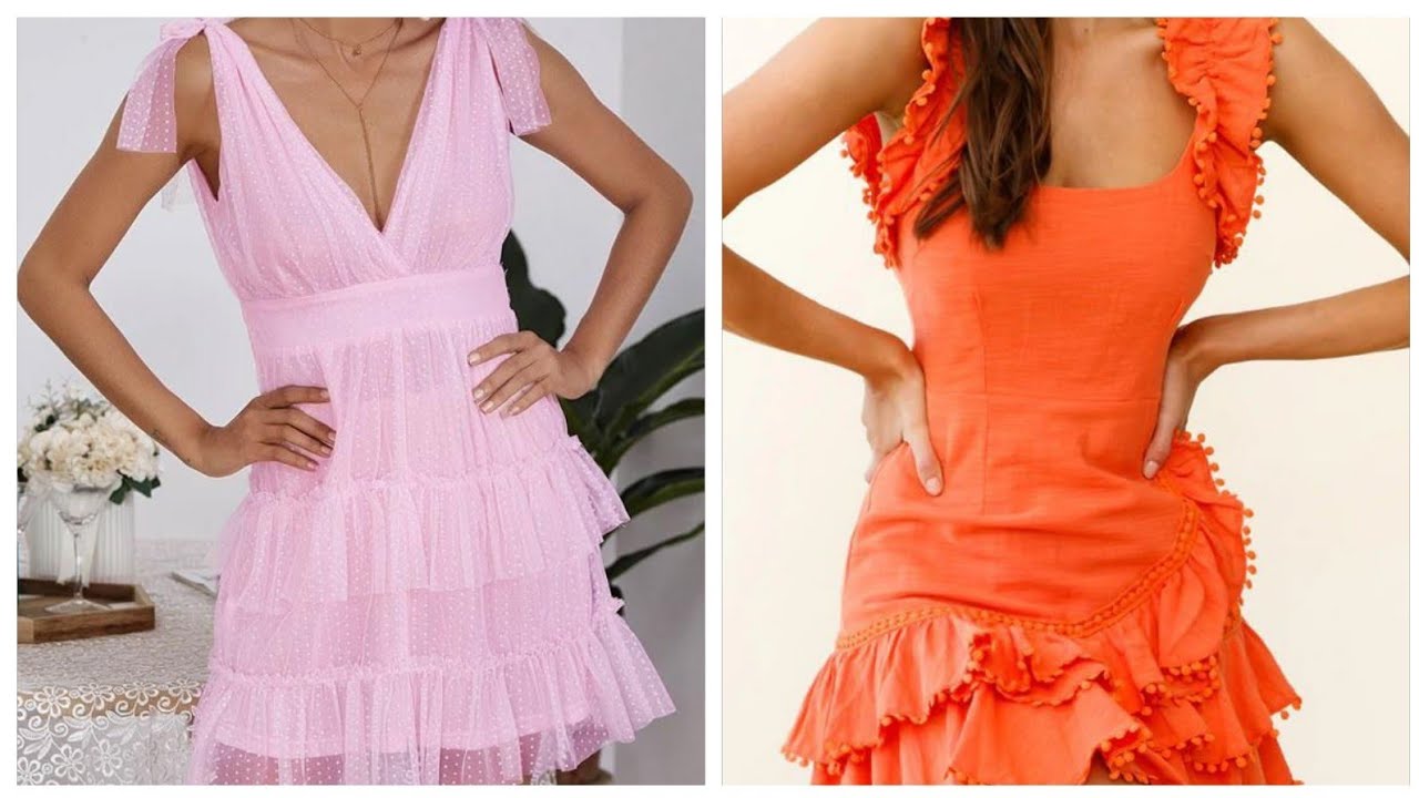 Most stylish impressive beautiful trendy design of mini dresses for ...
