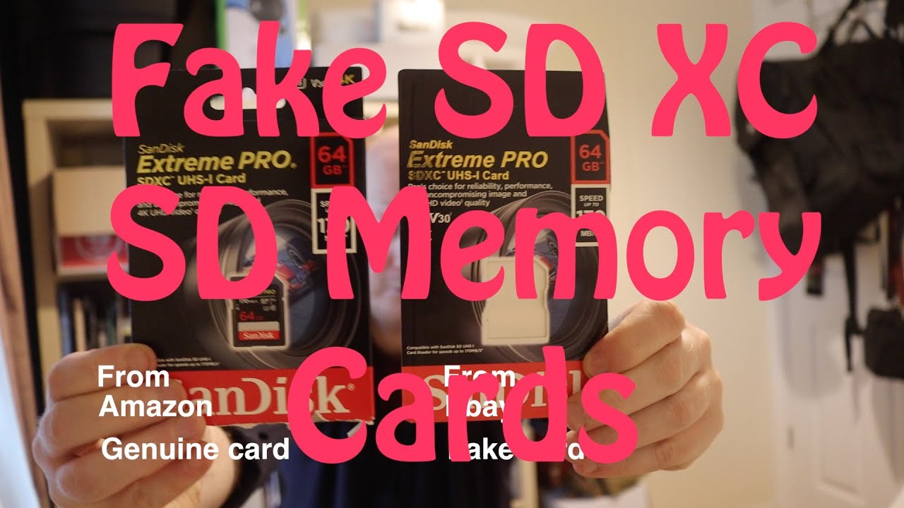 Sandisk extreme pro investigation into counterfeit fake SD cards. - YouTube