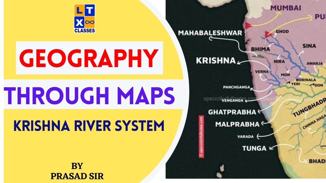 Krishna River System| Explained Through Maps by Prasad Sir | UPSC ...