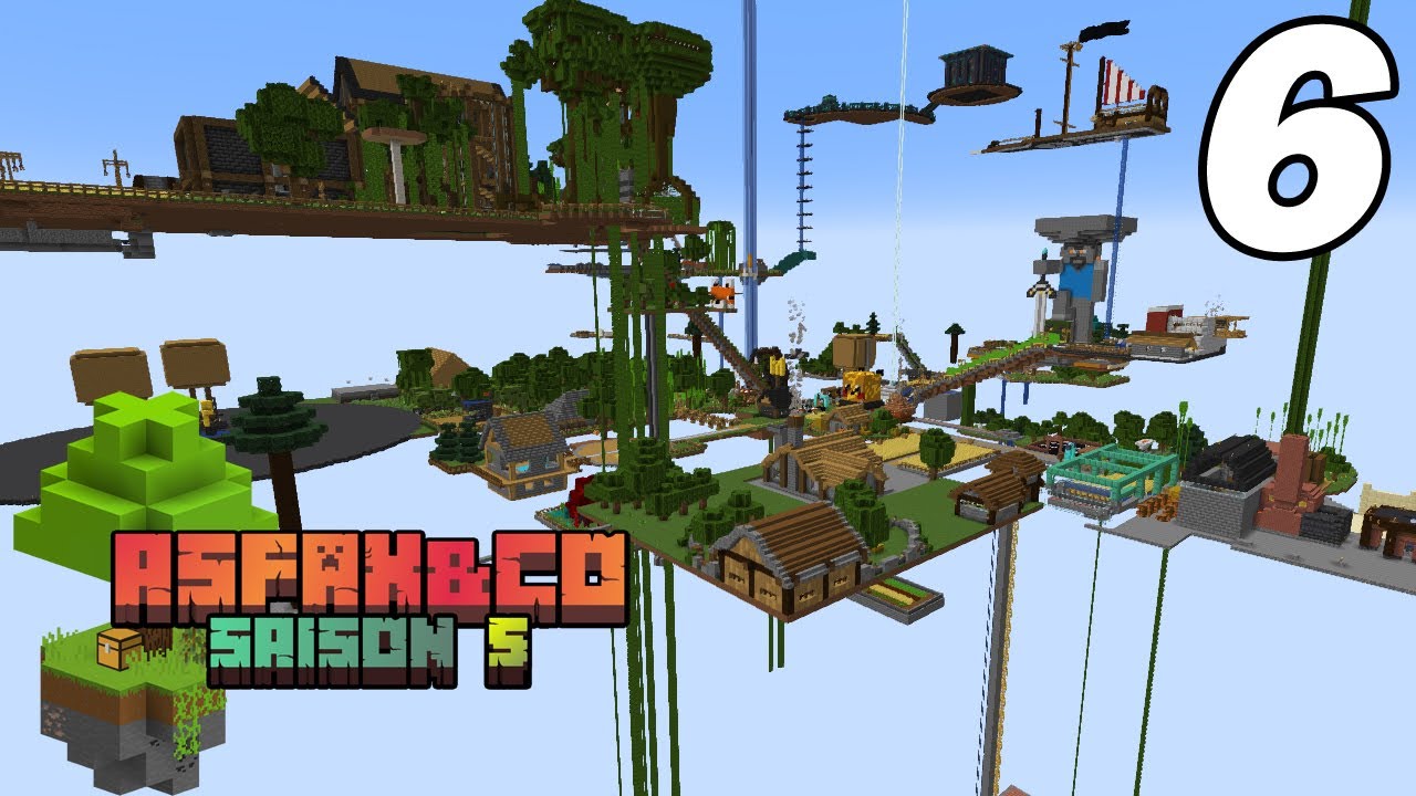 Nouvelle épreuve sur le Skyblock ! Asfax & Co V5 EP6 - YouTube