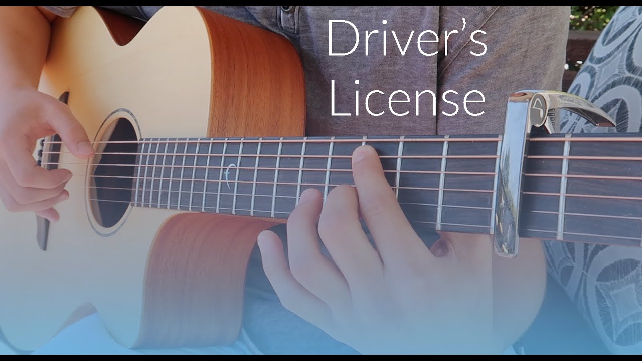Olivia Rodrigo - Driver's License (fingerstyle guitar cover) [TABS ...