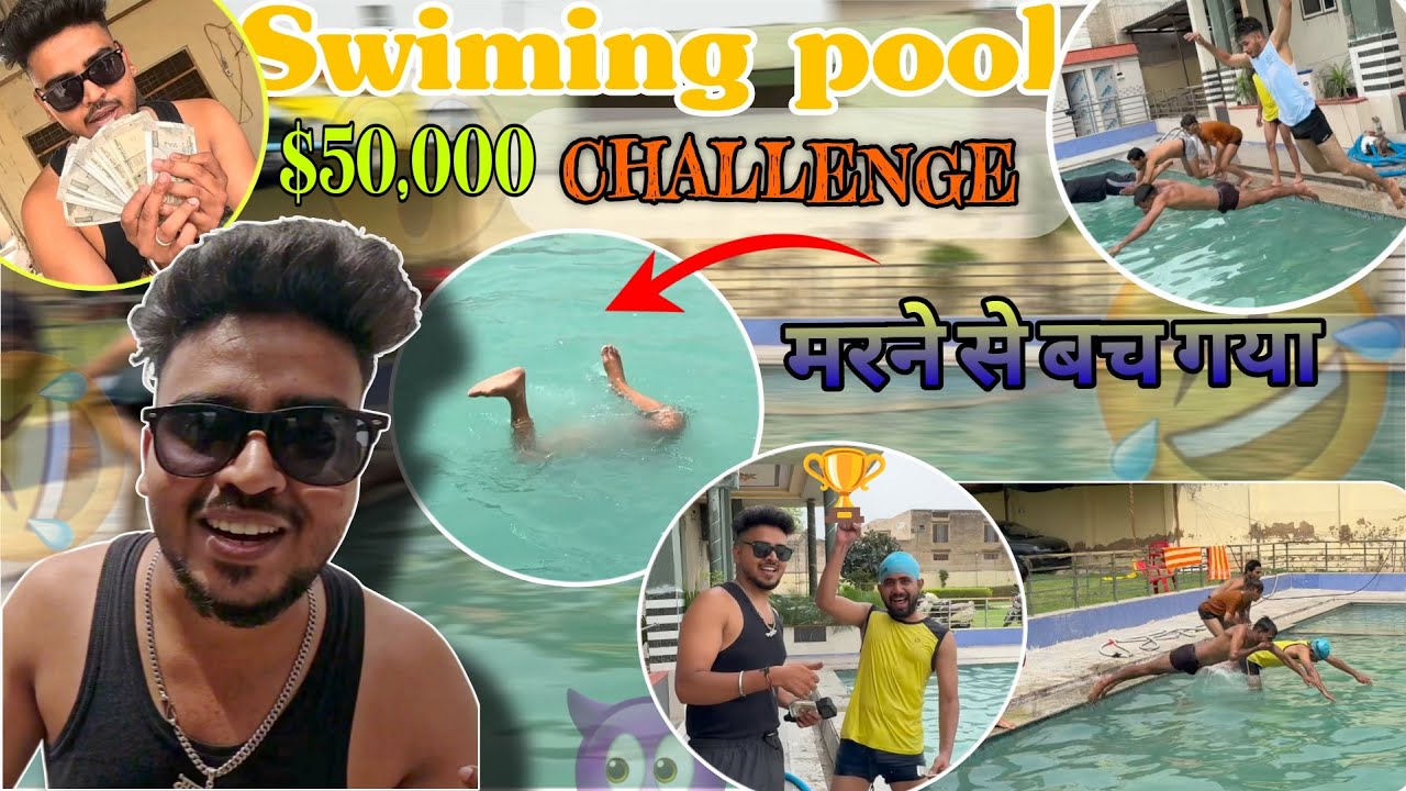 Swimming Pool Challenges😱 | Breath Holding | Coin Hunting in Pool ...