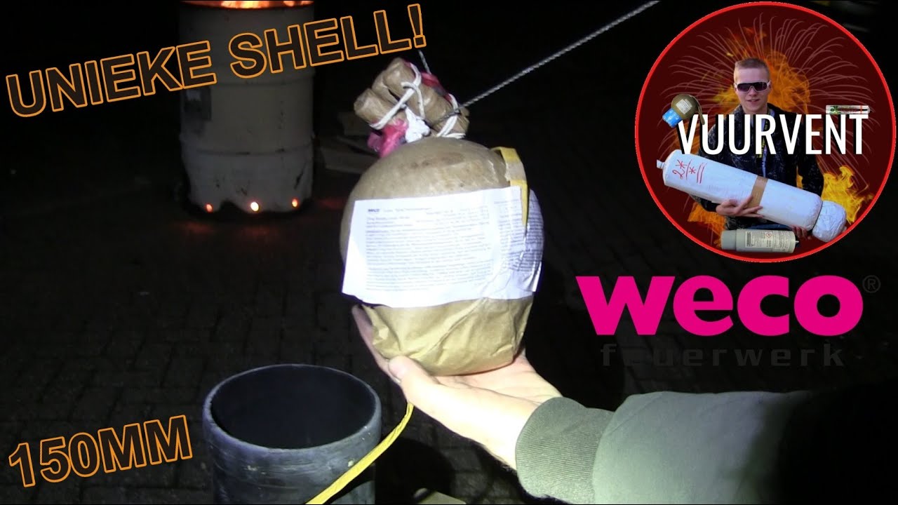 6" Inch Shell - Silver Fish to Hydrangea - Weco Feuerwerke - BRUTE ...