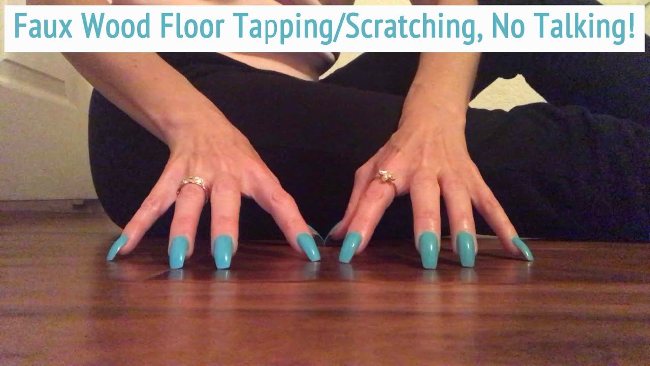 ASMR * Faux Wood Floor Tapping/Scratching * Fast Tapping & Scratching ...