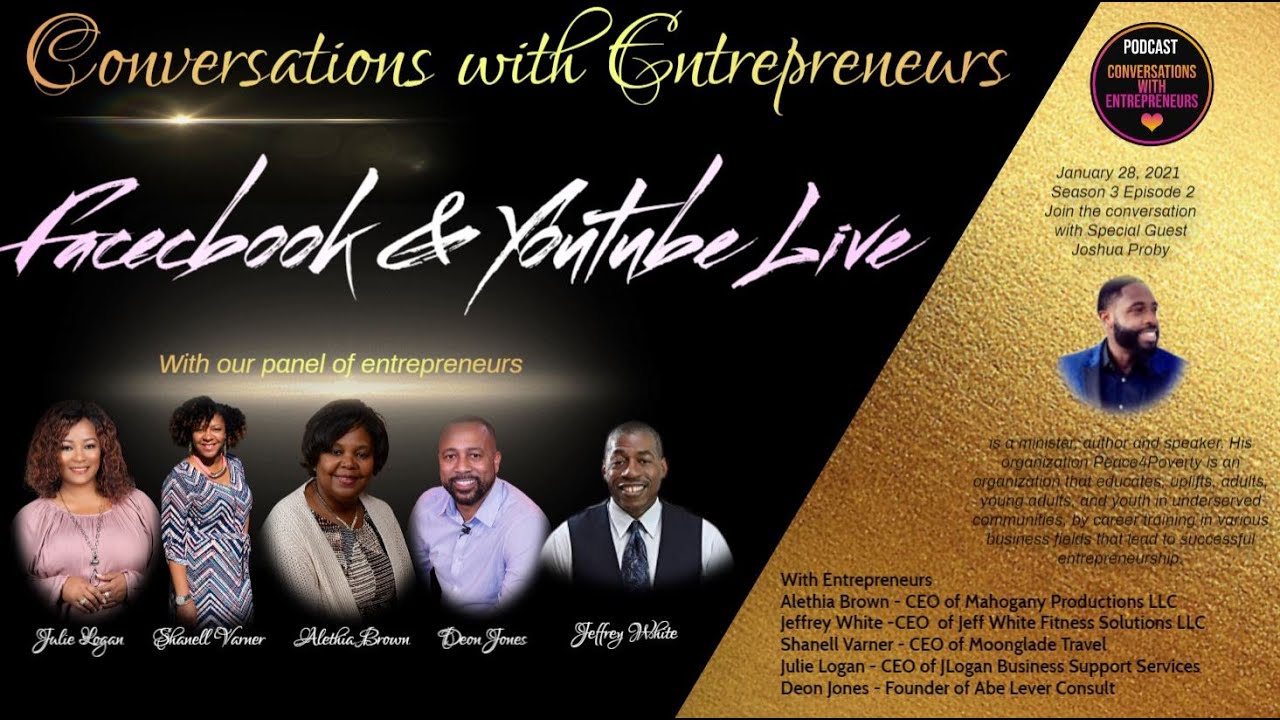 Entrepreneurial Journey with Special Guest Author/Speaker Joshua Proby ...