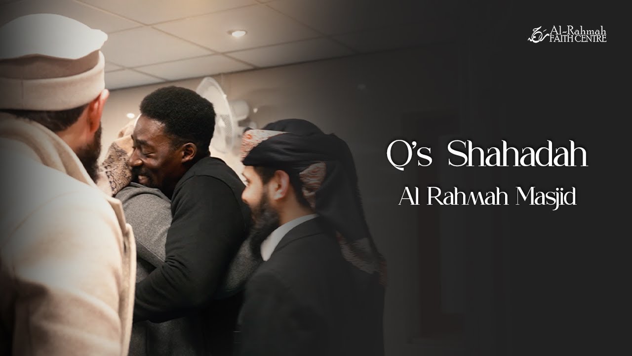Q embraces Islam | Shahadah at Al Rahmah Masjid - YouTube