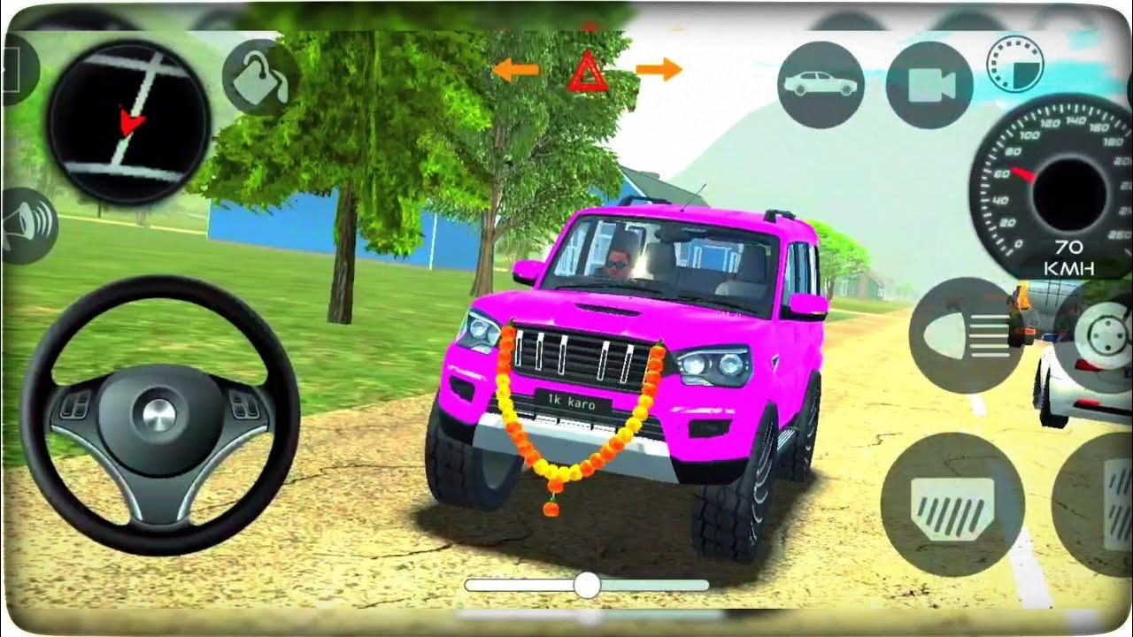 Dollar (Song) Modified Mahindra pink scorpio 😈|| Indian Cars Simulator ...