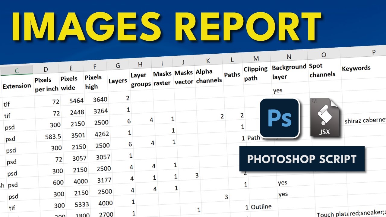 Photoshop Script Images Report - YouTube