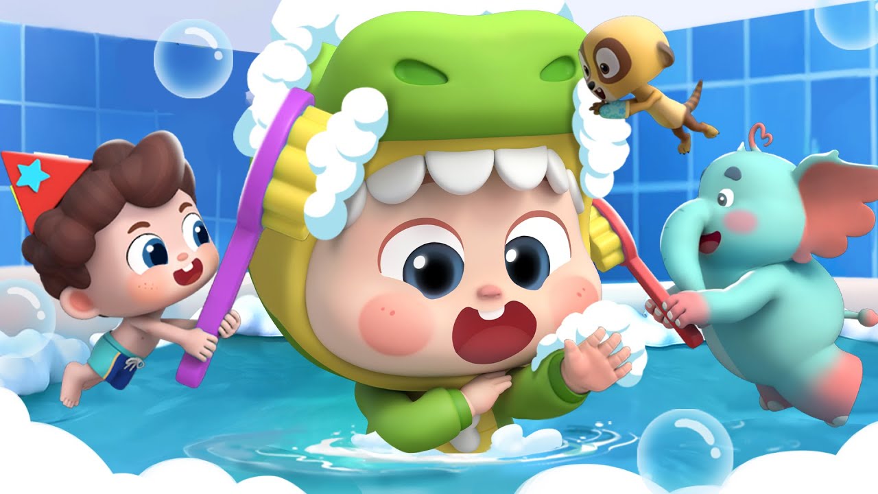 Fun Bath Time Song | Bubble Bath | Learn Colors | Nursery Rhymes & Kids ...