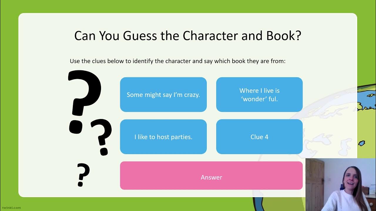 Book Character Quiz - YouTube