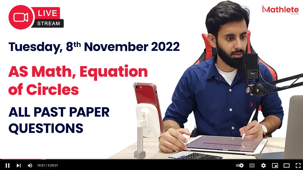 AS Level Math - P1 - Equation of Circles (All Past Paper Questions ...