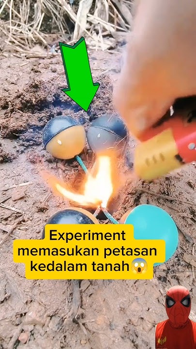 Experiment memasukan petasan di dalam tanah😱😱 #trendingshorts #viral #fyp - YouTube