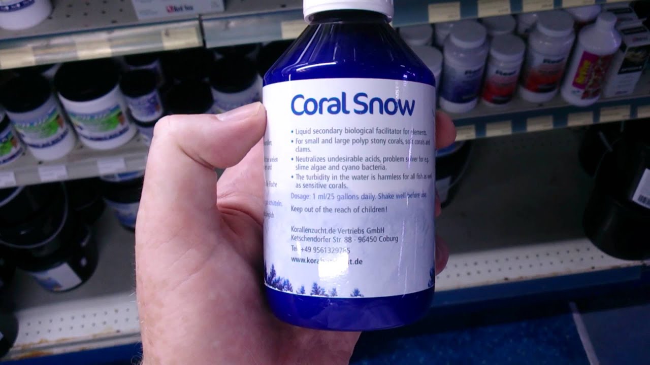 Wow! This stuff is amazing! Coral snow from Korallen, make water ...