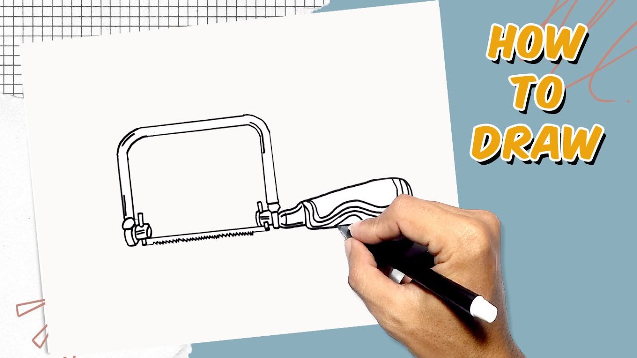 How to Draw Coping saw - YouTube