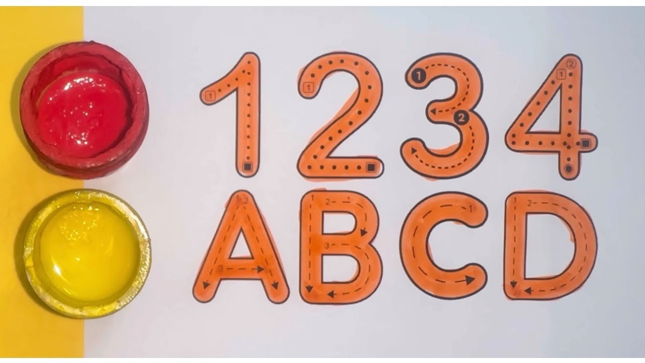 Counting 1 to 4 For Toddler’s | ABCD For Kids | ABCD | Counting Numbers ...