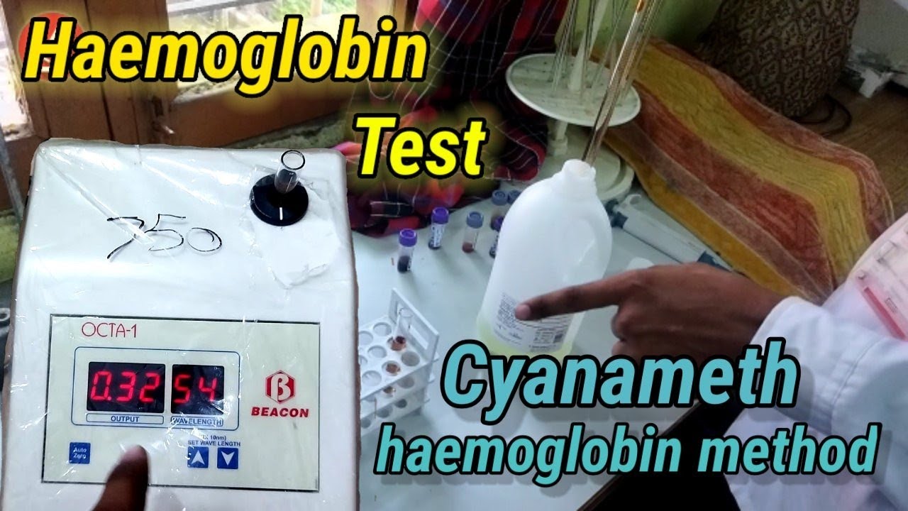 Haemoglobin test in colorimeter // Hb% /Full procedure 📚 @GOURAV LAB ...