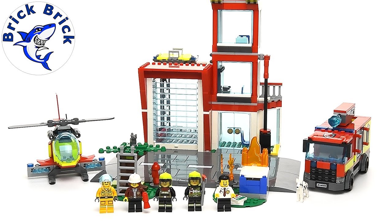 LEGO City 60320 Fire Station - Speed Build Review - YouTube